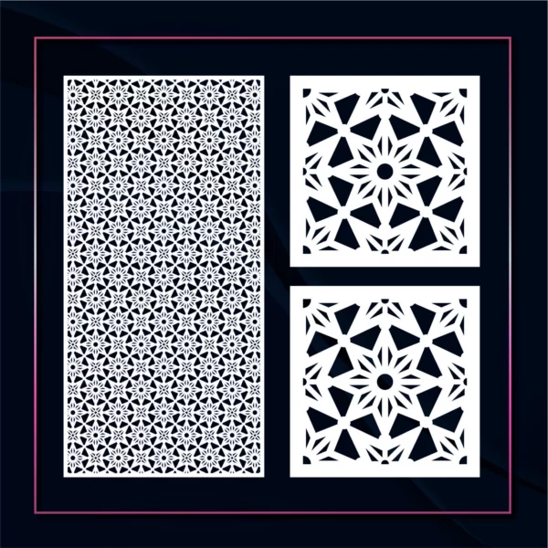 Jali Cutout Patterns - CDR File Collection - Nestarq Digital Store
