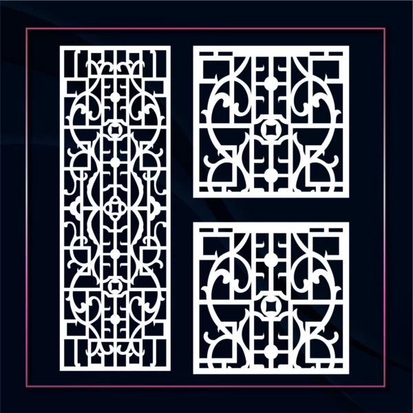 Jali Cutout Patterns - CDR File Collection - Nestarq Digital Store