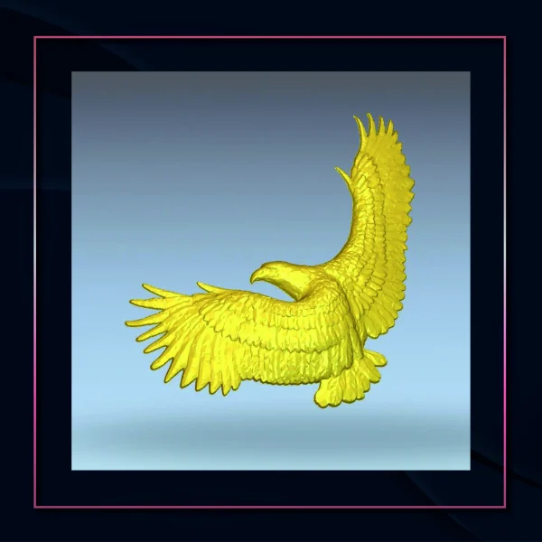 4 No 3D Eagle cnc Files, American Eagle 3D STL File, Majestic USA Eagle ...