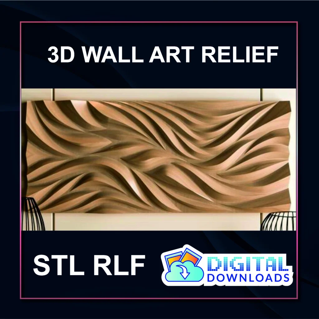 Wall Sculpture Art 3d, 3d Wall Art Large, CNC Router Carving ArtCAM ...